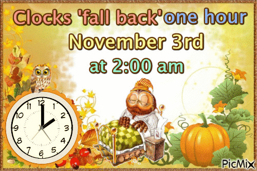 Fall Back Saturday Night.⌚