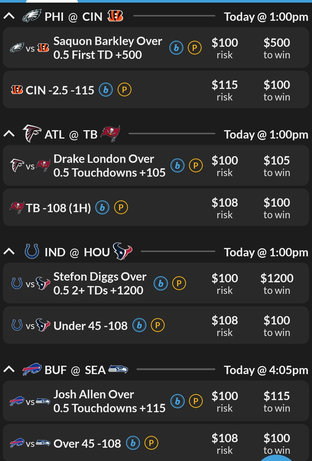 No Freaking Luck - J$miff NFL picks