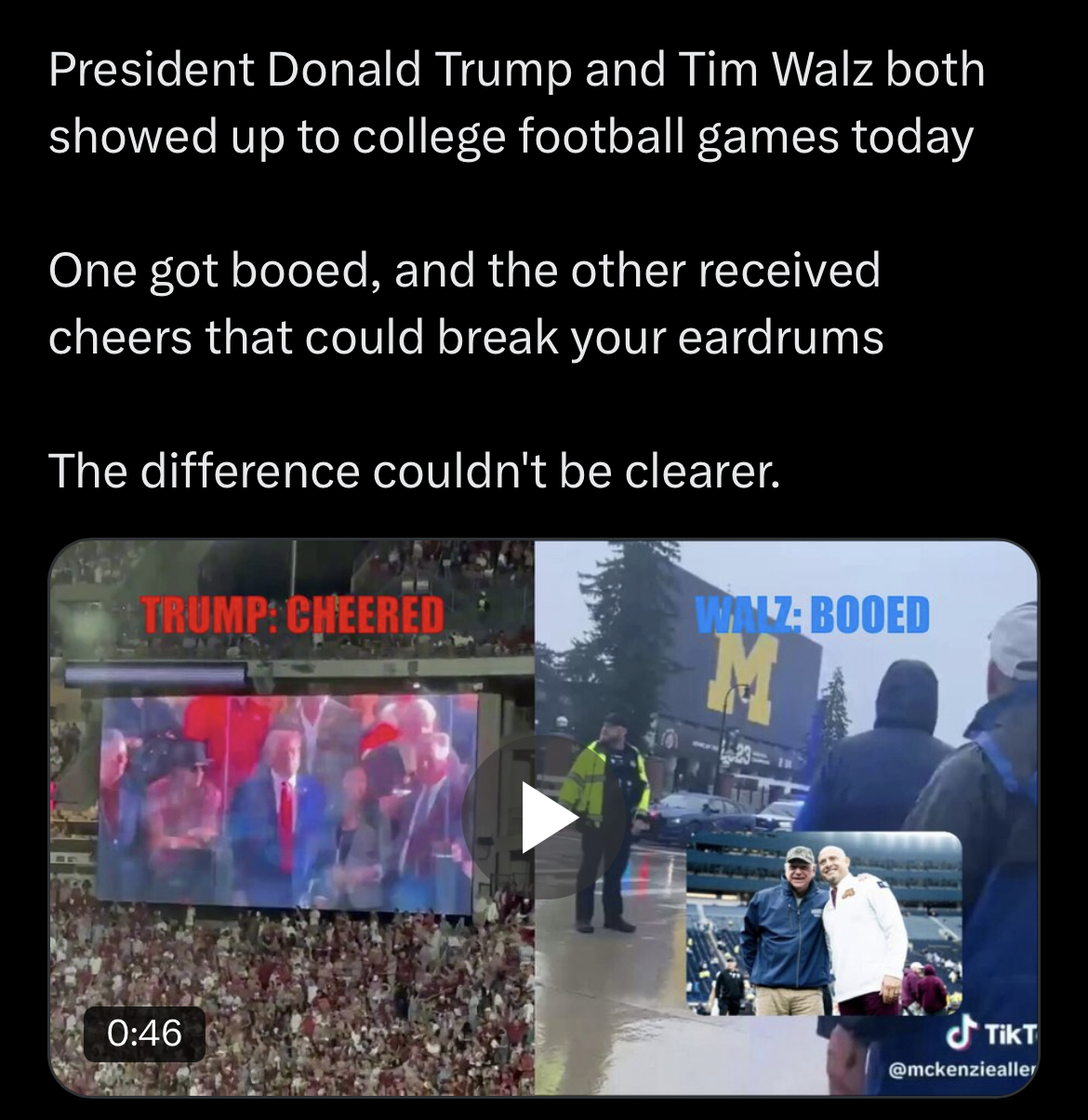 Fans boo Tim Walz as he leaves Michigan-Minnesota game: 'Get out of here!'