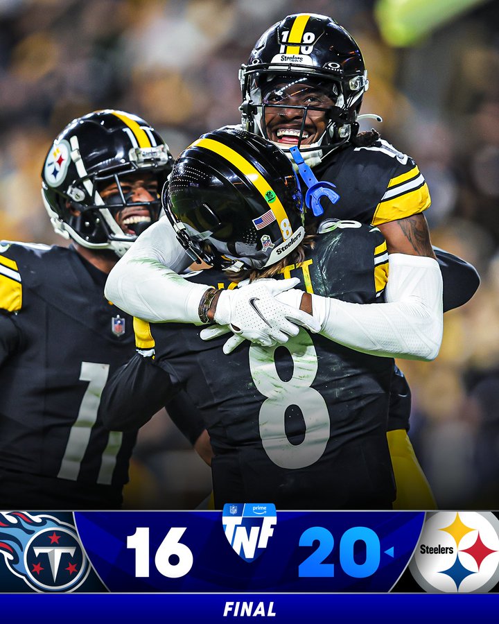 Thursday Night Prime.....Titans-Steelers.....{{{{{ In Game }}}}} 🏈
