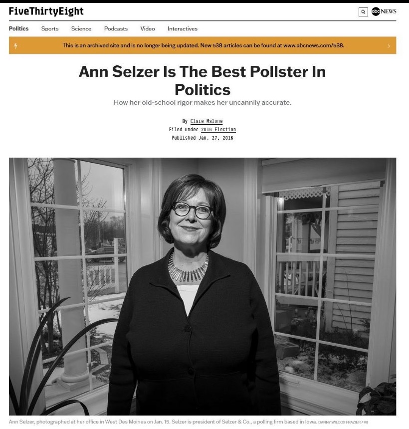 Ann Selzer might be right about Iowa after-all. It's tied going into ...