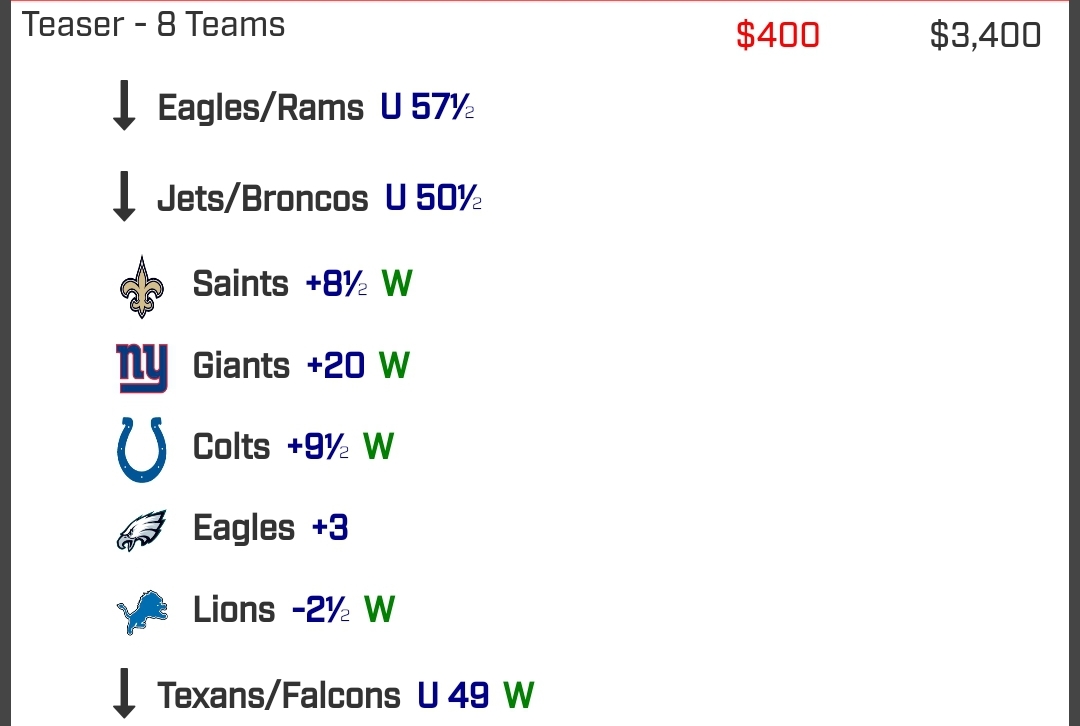 Sunday NFL .................5 pack